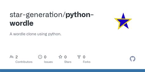 Github Star Generation Python Wordle A Wordle Clone Using Python