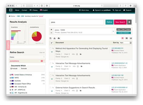Accessing Patent Data With The Lens Paul Oldham S Analytics Blog