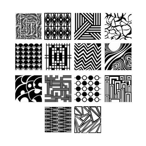 Premium Vector Abstract Pattern Shape Set