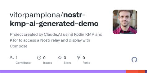 GitHub Vitorpamplona Nostr Kmp Ai Generated Demo Project Created By Claude AI Using Kotlin