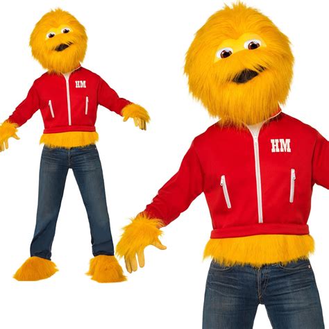 Honey Monster Costume Sugar Puffs 80s Retro Animal Adult Mens Fancy Dr