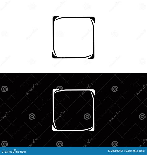 Rectangle Vector Logo Template Stock Vector Illustration Of Multimedia Document 286605469