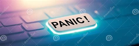 Emergency Panic Button Emergency Security Or Safety Concept Stock