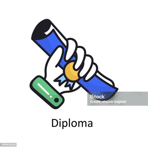 졸업장 벡터 채워진 윤곽선 낙서 디자인 그림입니다 흰색 배경의 기호 Eps 10 파일 0명에 대한 스톡 벡터 아트 및 기타 이미지 0명 공란 대학교 Istock