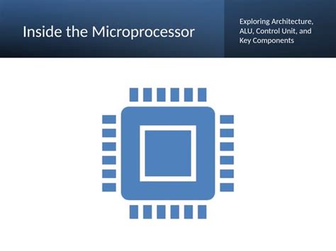 Inside The Microprocessor Exploring Architecture Alu Control Unit