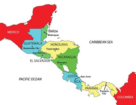 Mapa De Centroamérica