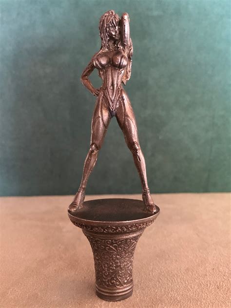 Sexy Outfit Girl Pipe Tamper Figure Solid Fine Pewter Etsy