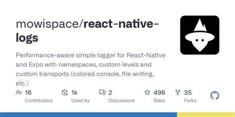 Github Mowispacereact Native Logs Performance Aware Simple Logger For React Native And Expo