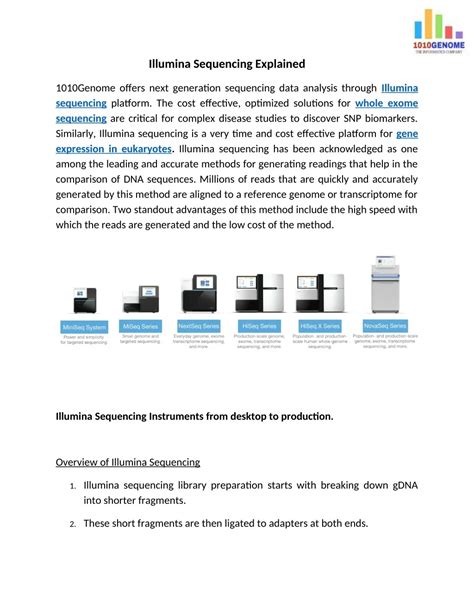 PPT Illumina Sequencing Explained PowerPoint Presentation Free Download ID 8047414