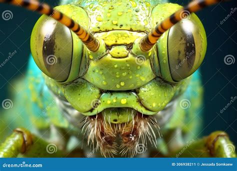 Microscopy Of Grasshopper Face Electron Microscopy500x Zoom