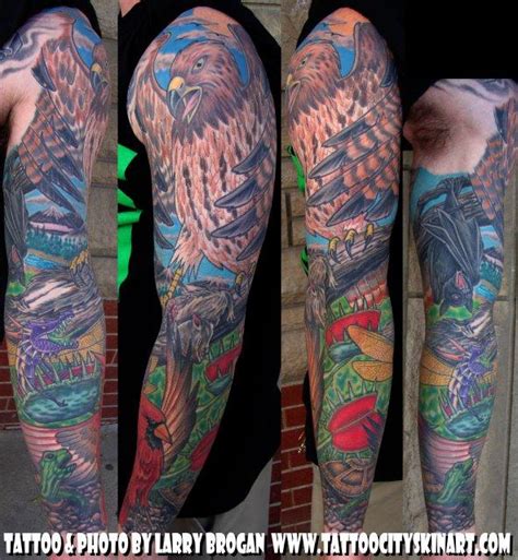 Wildlife Sleeve By Larry Brogan Tattoonow