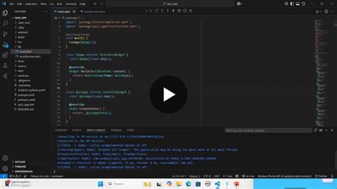 Flutter Quizapp Mobiledevelopment Firstproject Learningbydoing