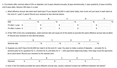Solved Excel Activity Time Value Of Money Questions Below