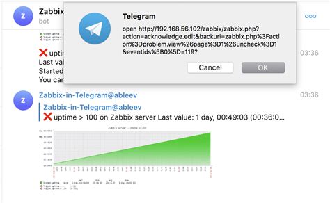 Acknowledge An Event Using The Script · Ableevzabbix In Telegram Wiki