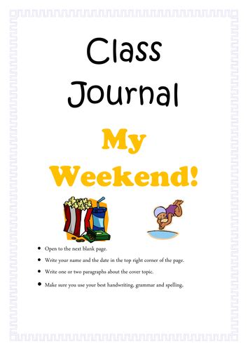 Class Journal Covers Teaching Resources
