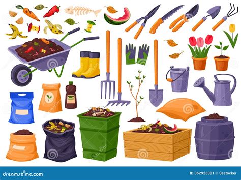 Composting Organic Kitchen Waste Ai Generated Stock Image