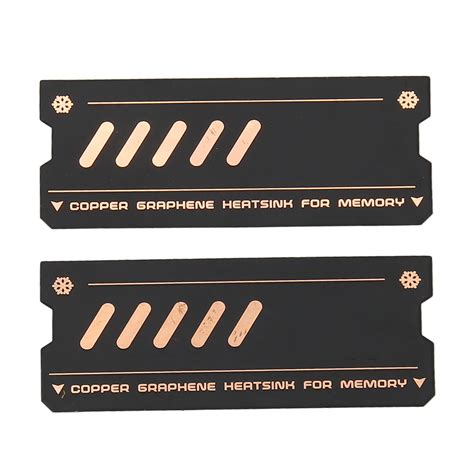 2 Pièces Ddr5ddr4 Ram Refroidissement Dissipateur Thermique Graphène