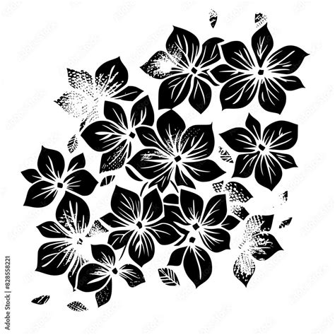 Hydrangea Silhouette Hydrangea Svg Hydrangea Png Hydrangea