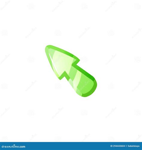 Cartoon Vector Glassy Arrow Cursor Game Element For Game User