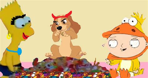 Bart Stewie And Danielle Halloween Candy By Cozyglow Sweetie Tf On