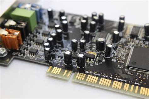 Sound Card Headphone Speaker Inputs And Outputs Stock Photo Image Of Pin North
