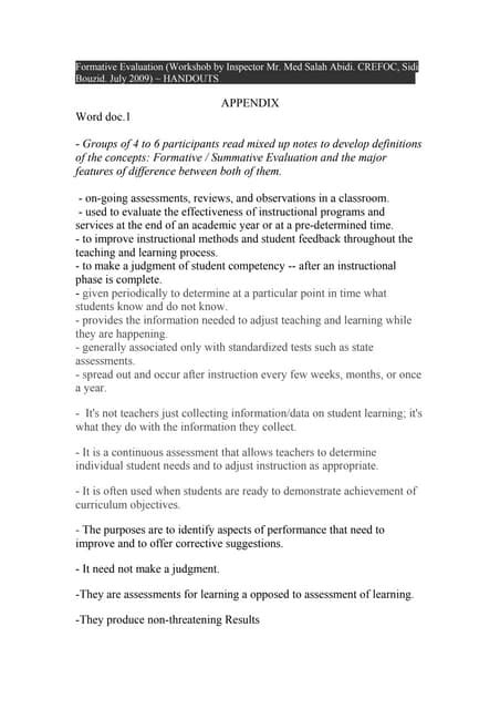 Formative Assessment And Feedback Strategies Pptx