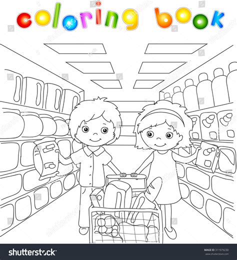 Grocery Coloring Pages At Michele Shaffer Blog