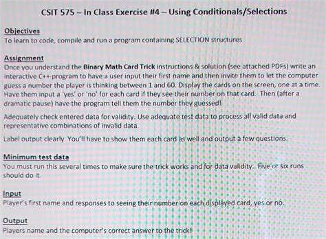 Solved Csit 575 In Class Exercise 4 Using