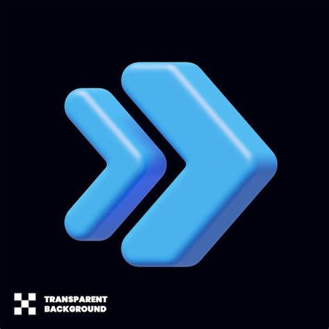 Premium Psd Right Arrow Pointer In 3d Render