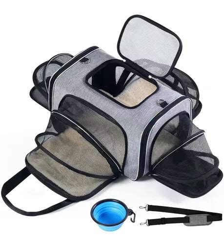 Bolsa De Viaje Para Gatos 4 Lados Expandible Aprobada Por Envío Gratis