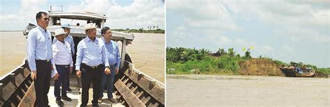 ပြည်ထောင်စုဝန်ကြီး ဦးသောင်းဟန် ဧရာဝတီမြစ