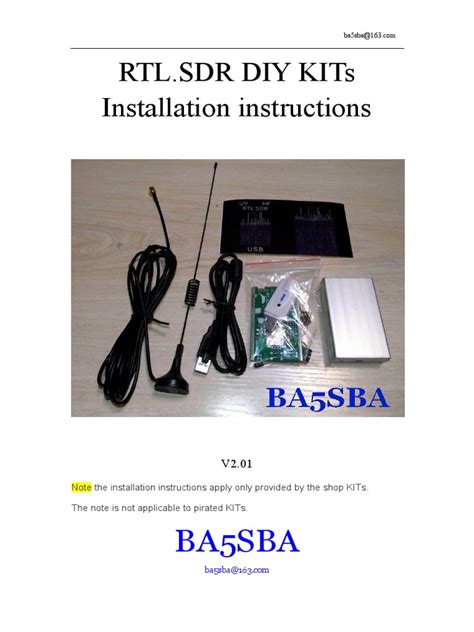 Rtl Sdr Diy Kits Installation Instructions Pdf Pdf High Frequency Printed Circuit Board