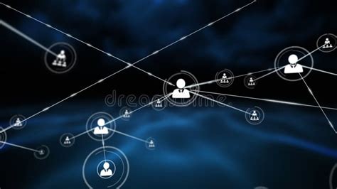 Animation Of Network Of Connections With Icons Stock Footage Video Of