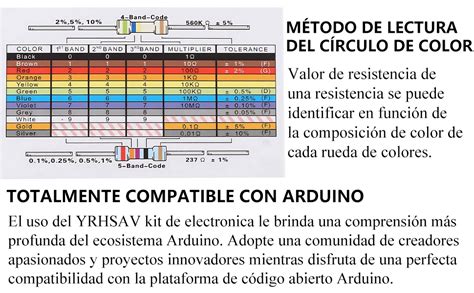 Kit De Electrónica Con Módulo De Fuente De Alimentación Componentes Compatibles Con Arduino