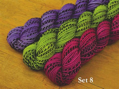 Mini Skein Kits For 2025 Year Of Gnomes Sets Of 3 Hand Dyed Yarn