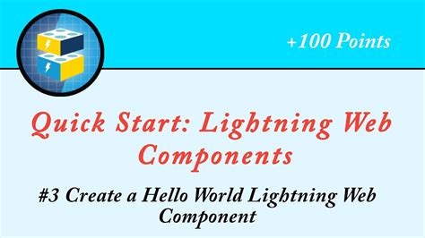 Create A Hello World Lightning Web Componentquick Start Lightning Web Componentssalesforce