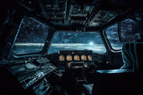Premium Ai Image A View From The Cockpit Of A Space Shuttle