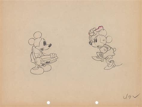 Mickey Mouse And Minnie Mouse Sketches