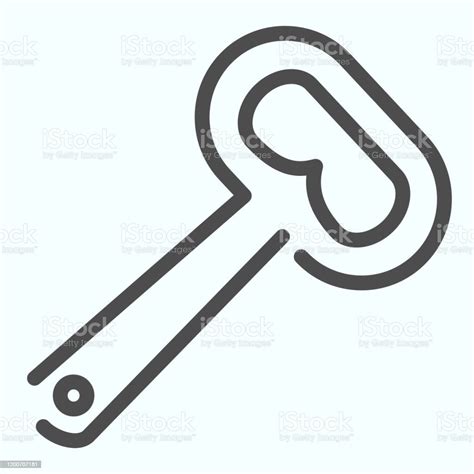 오프너 라인 아이콘입니다 흰색으로 격리 된 병 벡터 그림용 오프너입니다 주석 오프너 개요 스타일 디자인 웹 및 응용 프로그램을 위해 설계 Eps 10 0명에 대한 스톡 벡터