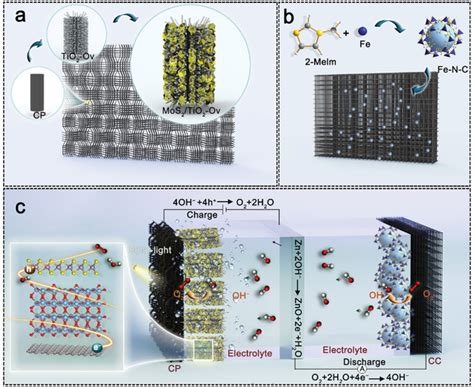 Schematic Diagrams Of The Preparation Of A Mos2 Tio2‐ov Heterojunction Download Scientific