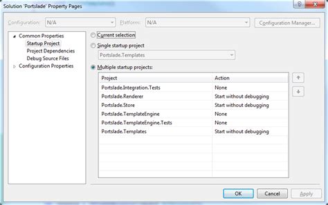 Code Rant Visual Studio Multiple Startup Projects