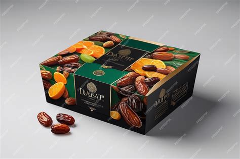 Premium Photo Dates Packaging Design Dates Label Design Dates Box Design Dry Fruit Packaging