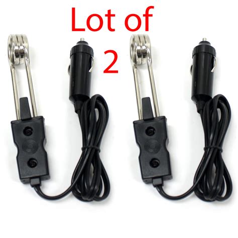 2 Pack 5 12v Water Heater Boiler Element Portable Immersion Car Coffee
