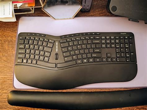 Staples Tech Wireless Ergonomic Keyboard Black St62603 Staples