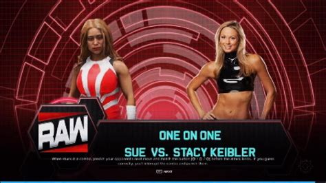 Wwe Raw Sue Vs Stacy Keibler Wwe2k24 Youtube