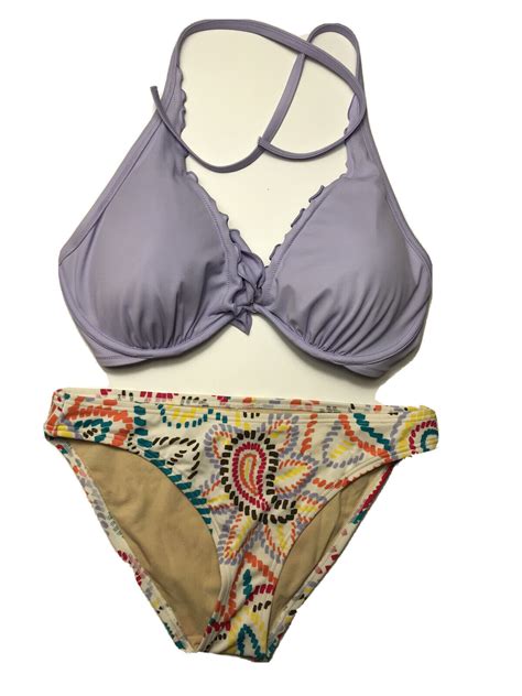 Victorias Secret Swim 2 Piece Bikini Set 36d Lg Pushu… Gem