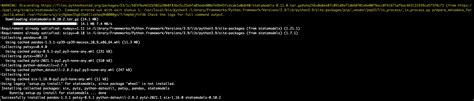 Unable To Install Statsmodels On Python 39 On Osx Mojave · Issue
