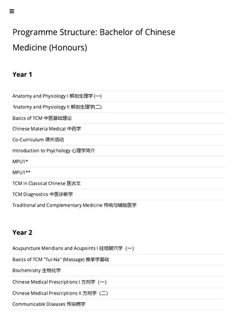 Utar Tcm Programme Structure Pdf