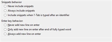 Enter Key Behavior Option And Other Options Dont Have A Default · Issue 27896 · Dotnet