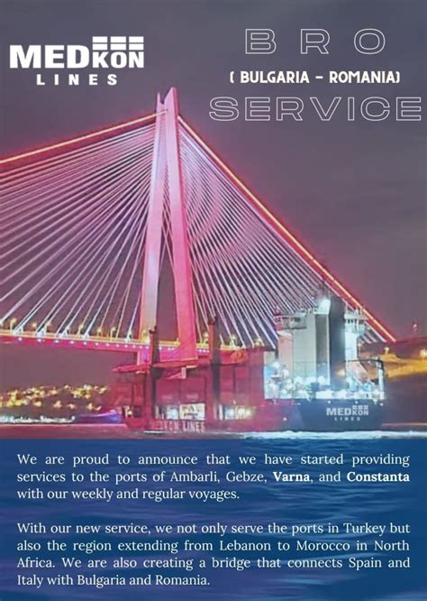 MEDKON LINES announced new service for Black Sea | Met Bulgaria Ltd.